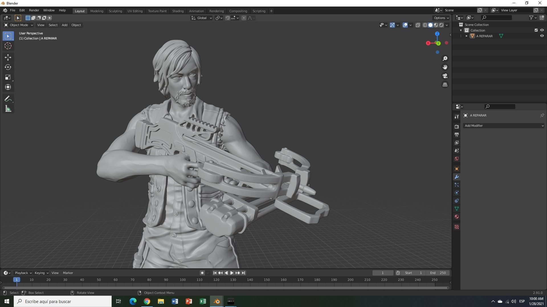 STL file daryl dixon・3D printing design to download・Cults
