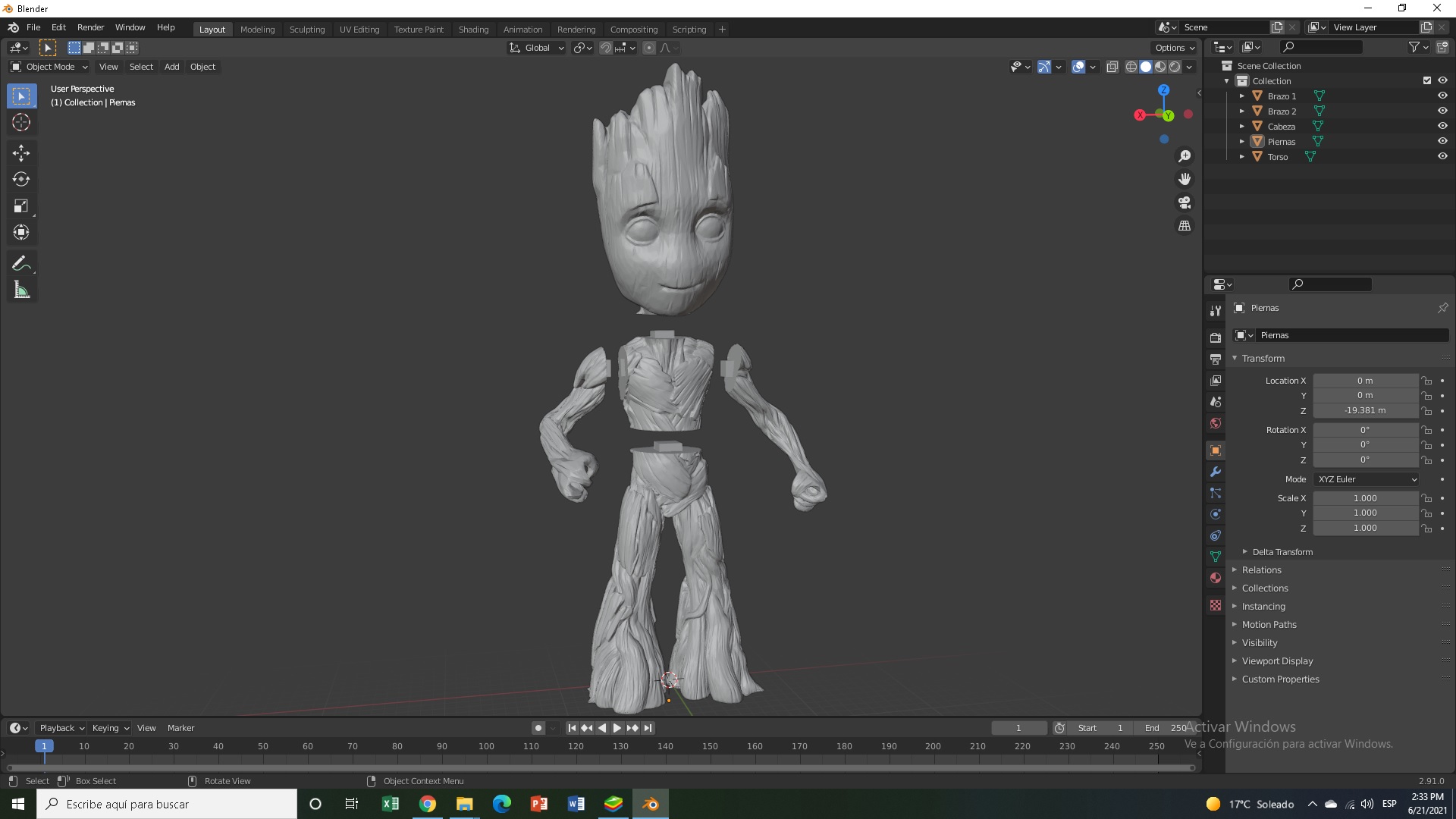 STL file groot・Model to download and 3D print・Cults