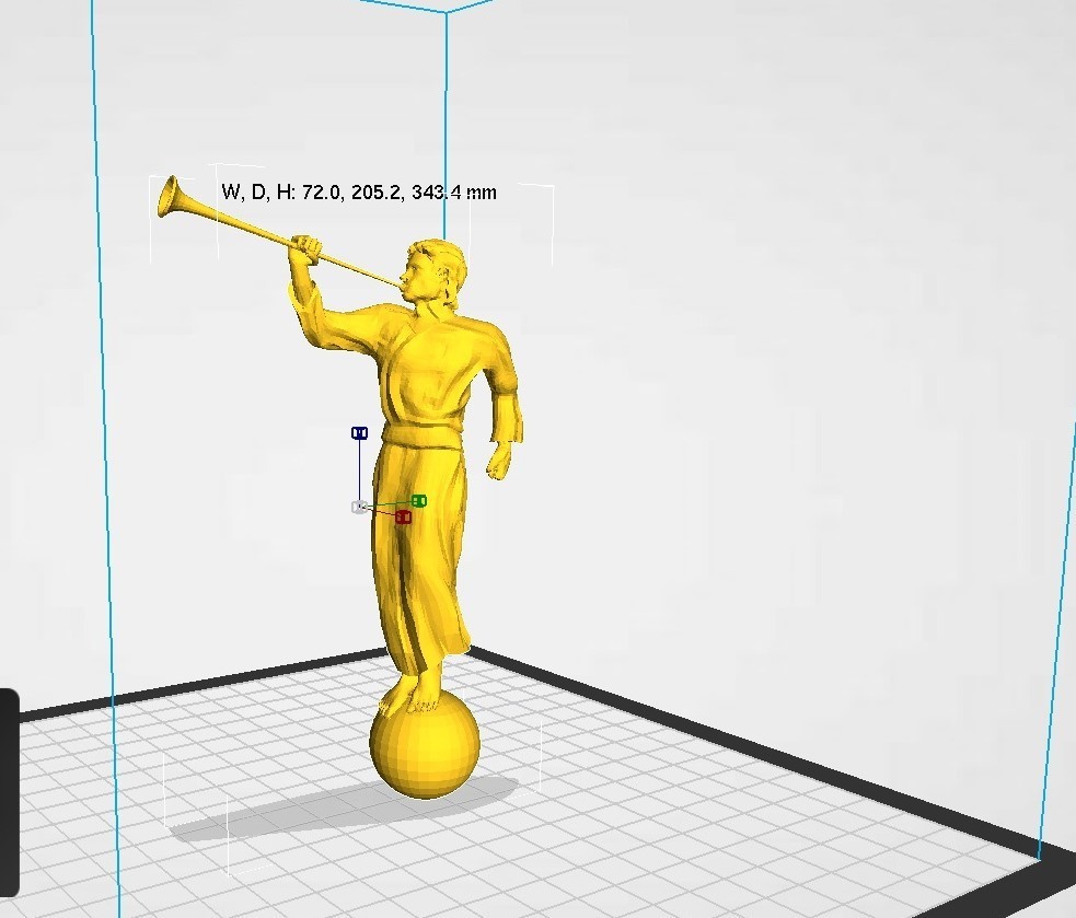 STL file moroni angel・3D printer model to download・Cults