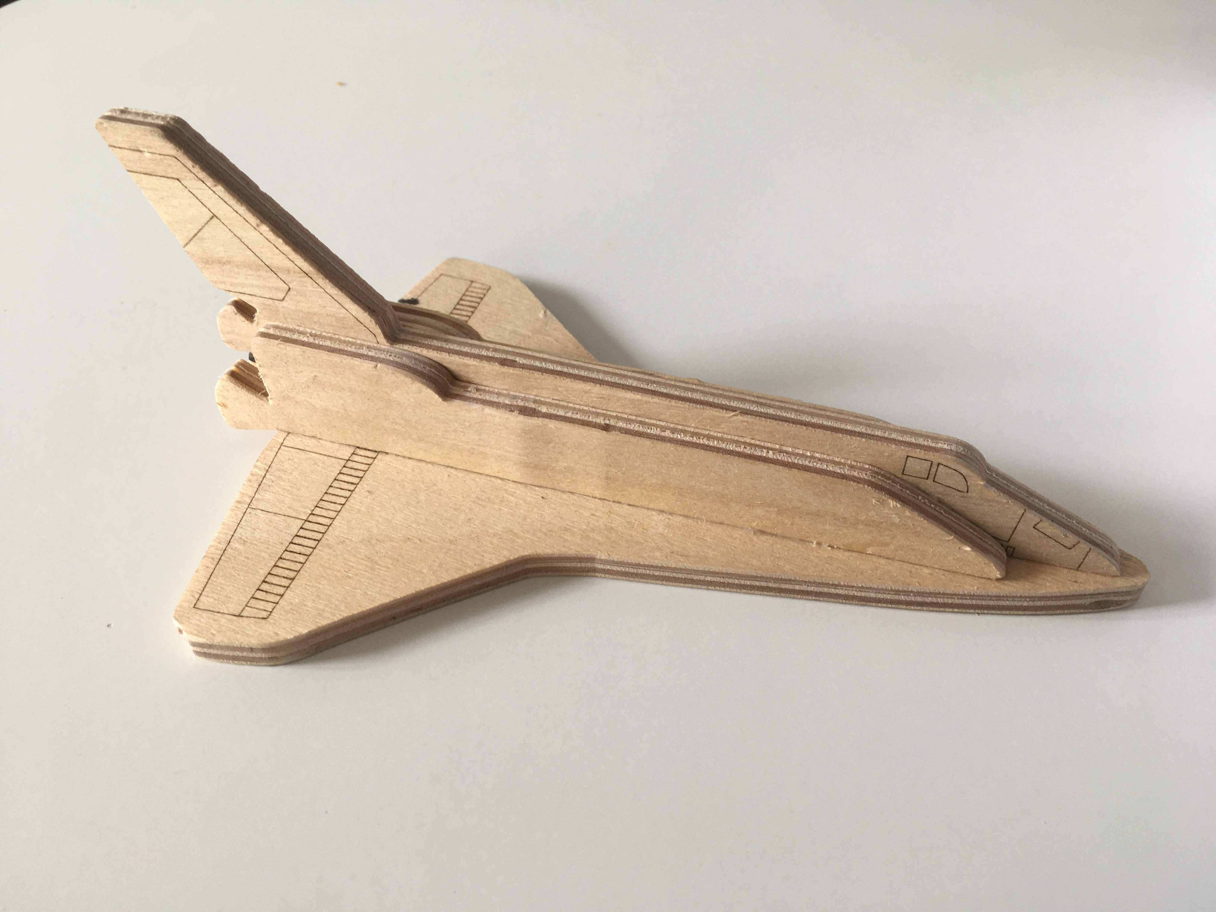 Download free STL file Space Shuttle simplified 6mm • 3D printing ...