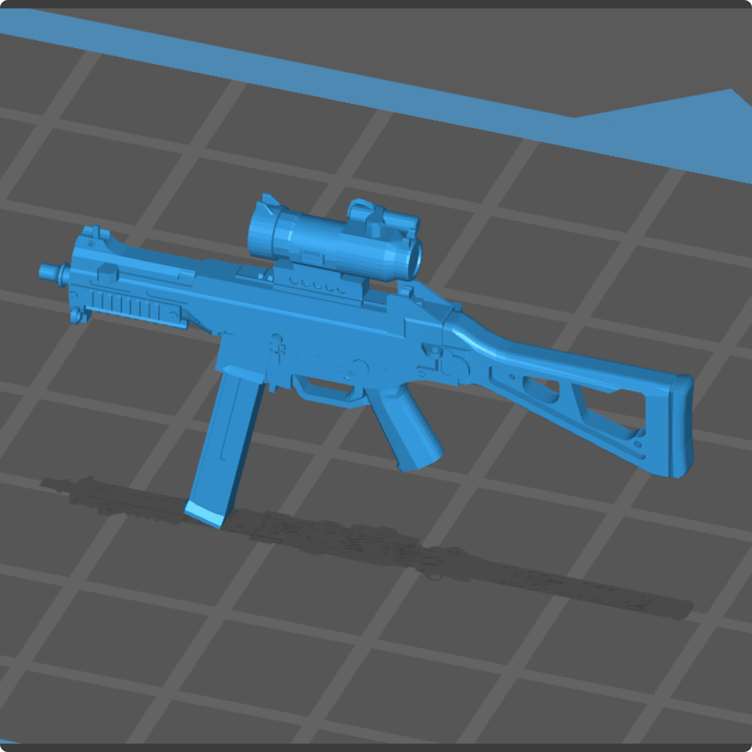 3D file Rifle - UMP-45 Custom 1・3D print object to download・Cults