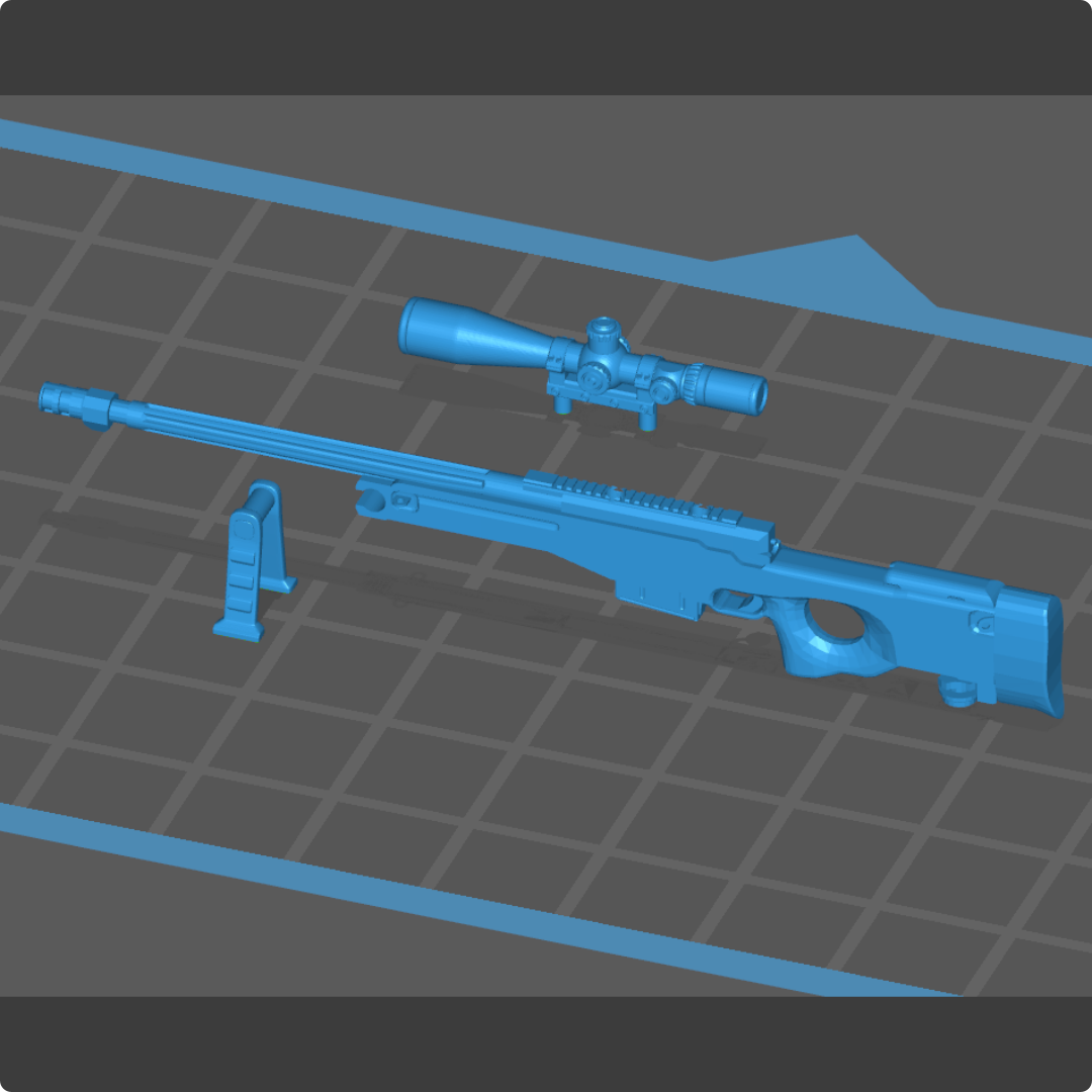 3D file Rifle Sniper AWM・3D print design to download・Cults