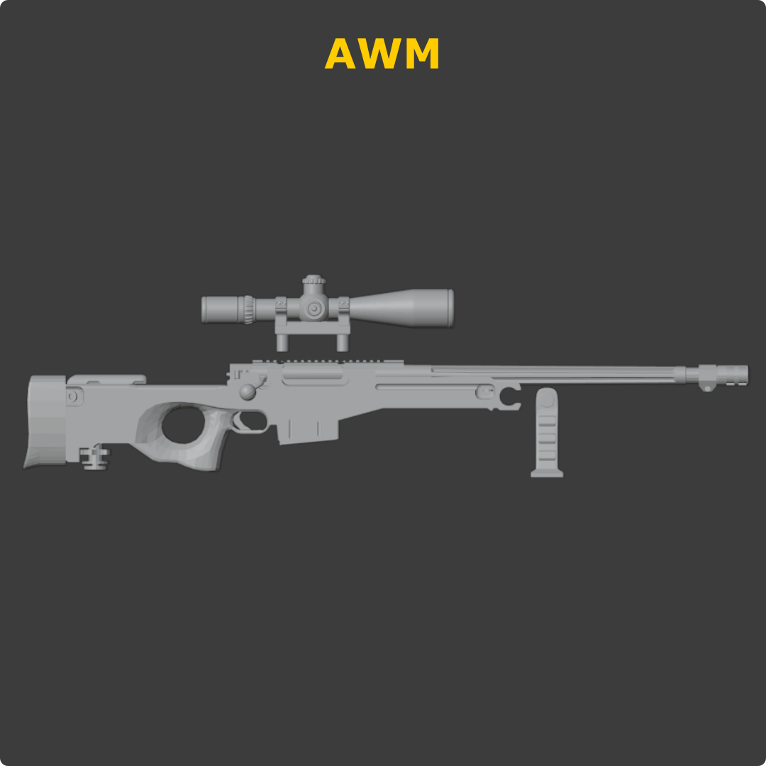 3D file Rifle Sniper AWM・3D print design to download・Cults