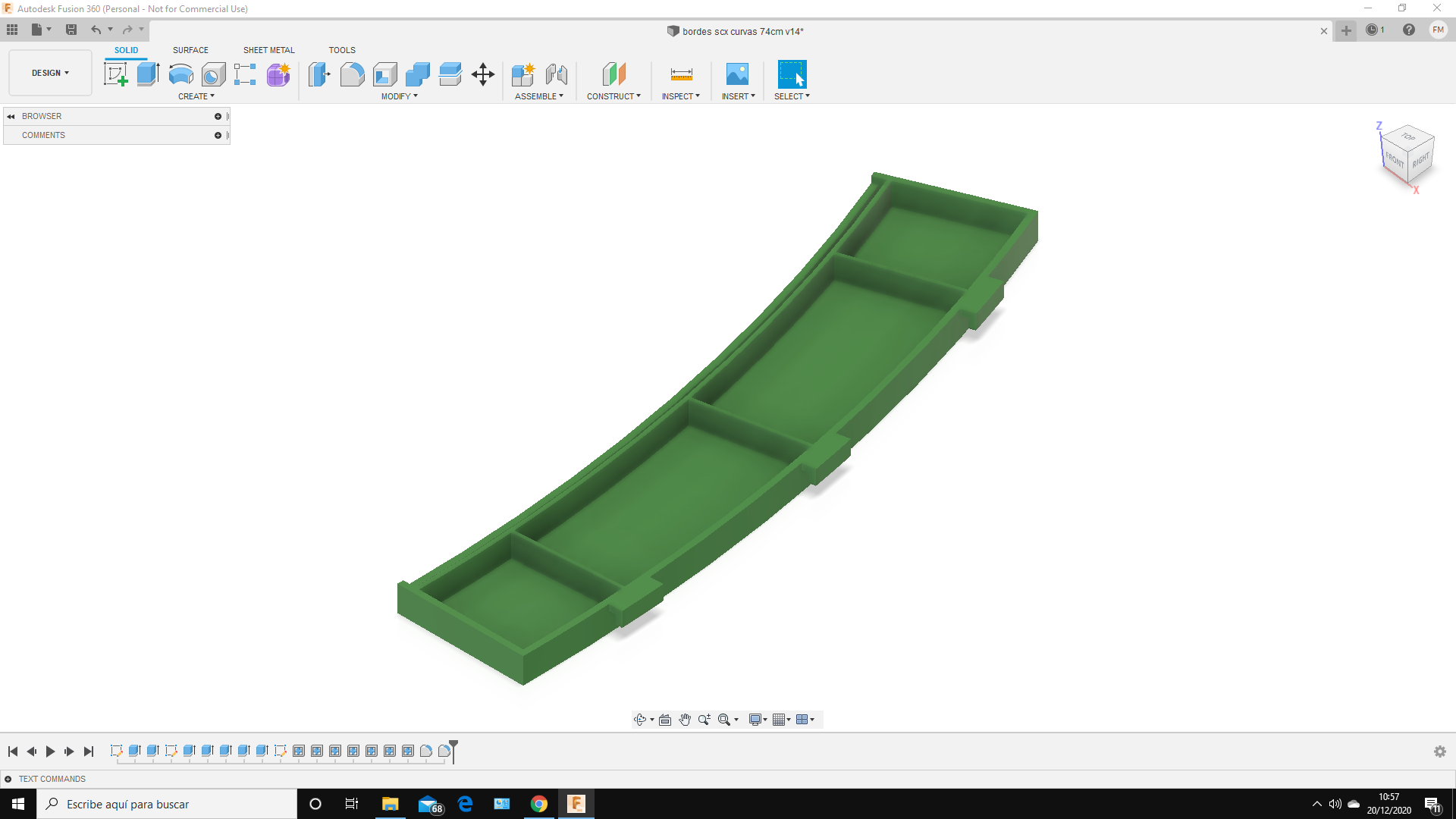 STL file CLASSIC SCALEXTRIC TRACK EDGE - INNER EDGE FOR SUPEREXTERNAL ...