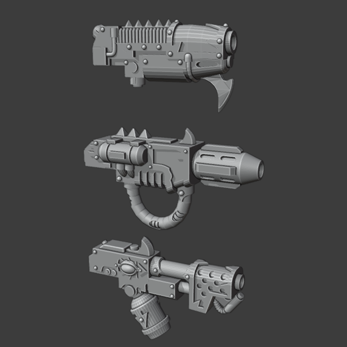 STL file Disorganized Special Weapons・3D printing model to download・Cults