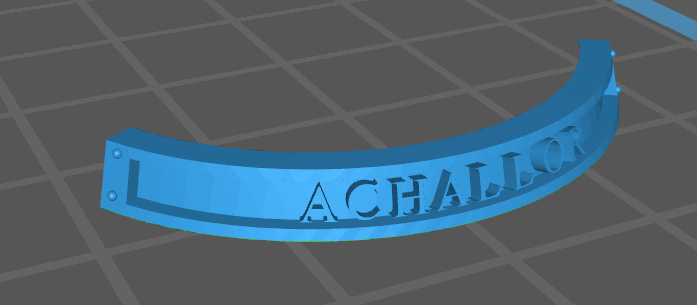 STL file ACHALLOR NAME PLATE 40MM 🎲・Model to download and 3D print・Cults