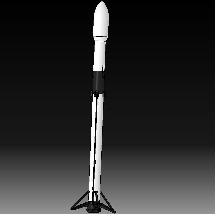 Download free STL file Falcon 9 spaceX • 3D printable design ・ Cults
