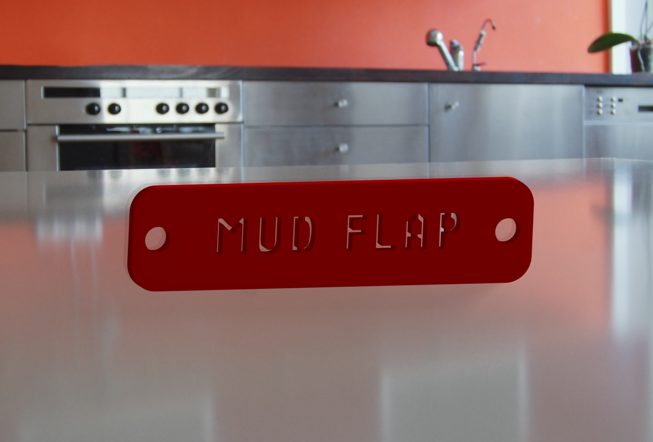 STL-Datei Mud Flap・3D-druckbares Modell zum Herunterladen・Cults