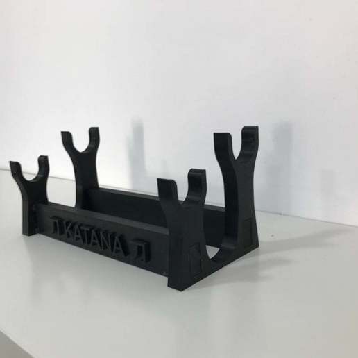 Download free STL file Double Katana Stand • 3D print design ・ Cults