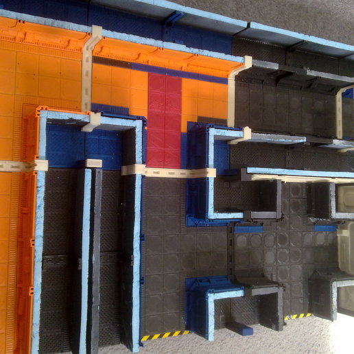 Download free STL file S.P.R.U.E. One-sided modular walls • Model to 3D ...