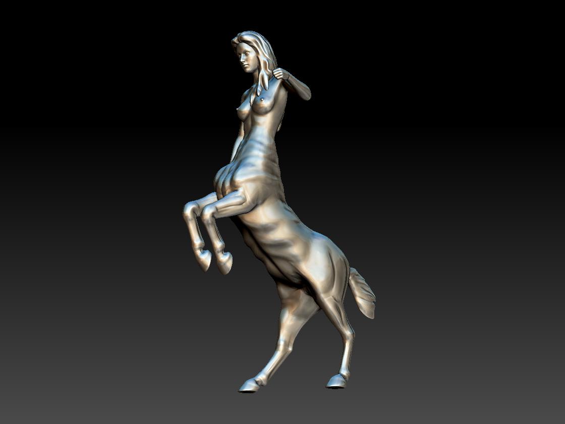 STL file Female-Centaur-001・3D printer model to download・Cults