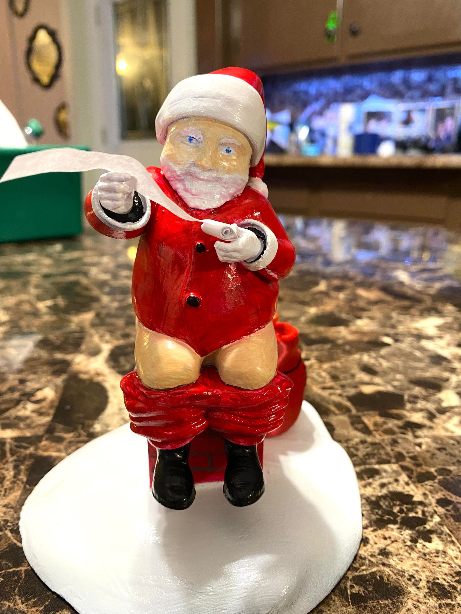 3D file Pooping Santa・3D print object to download・Cults