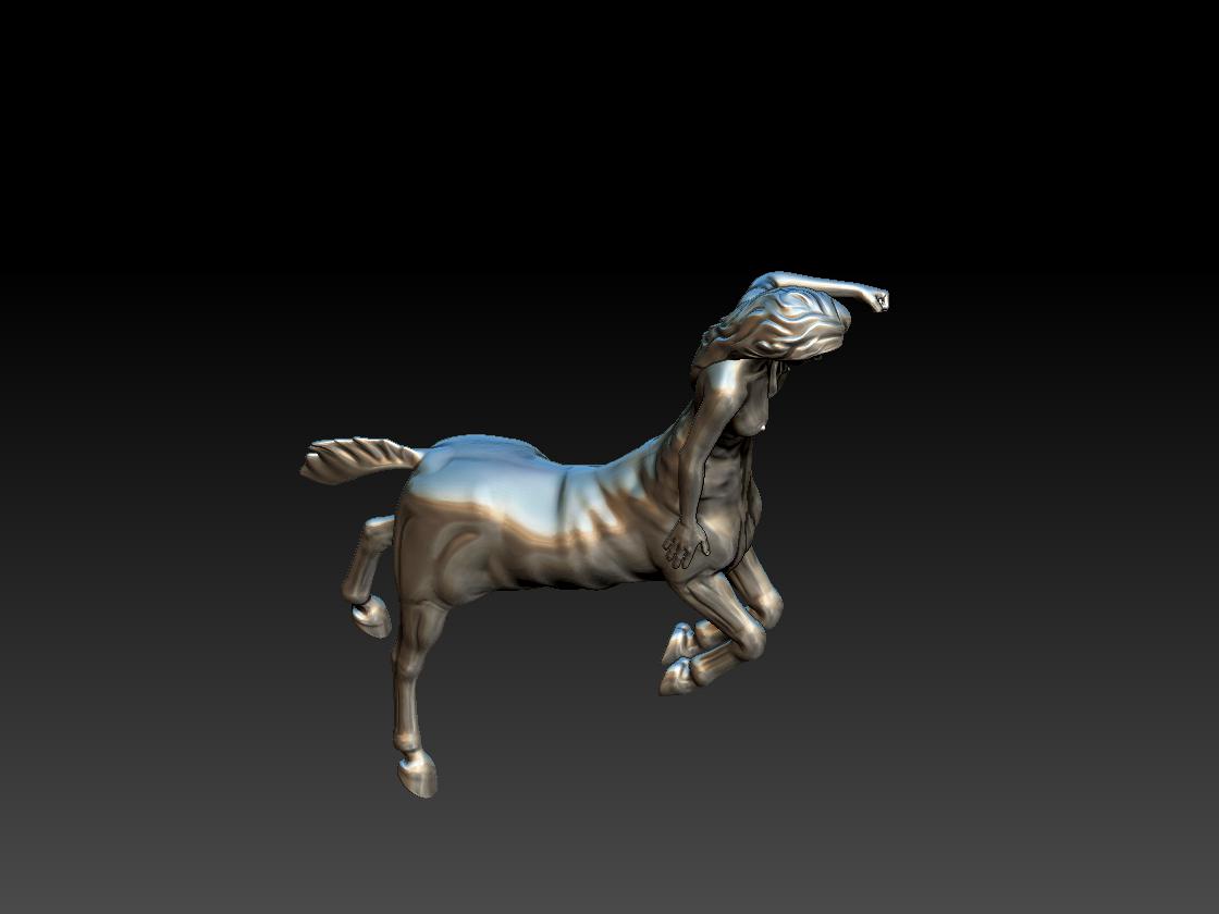 STL file Female-Centaur-001・3D printer model to download・Cults