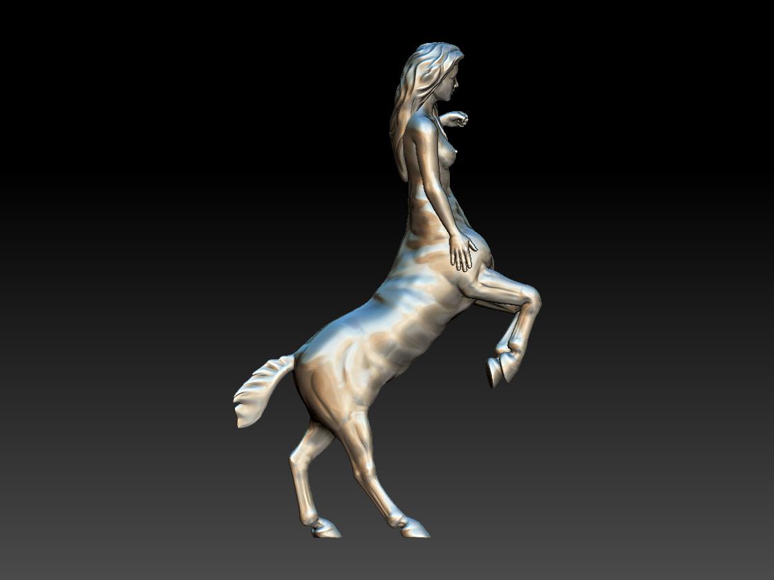 STL file Female-Centaur-001・3D printer model to download・Cults