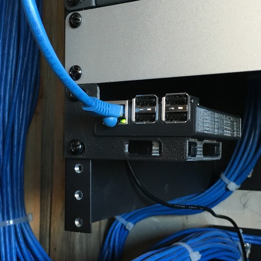 Download free 3D printing models Rack Mount Raspberry Pi Case remix ・ Cults