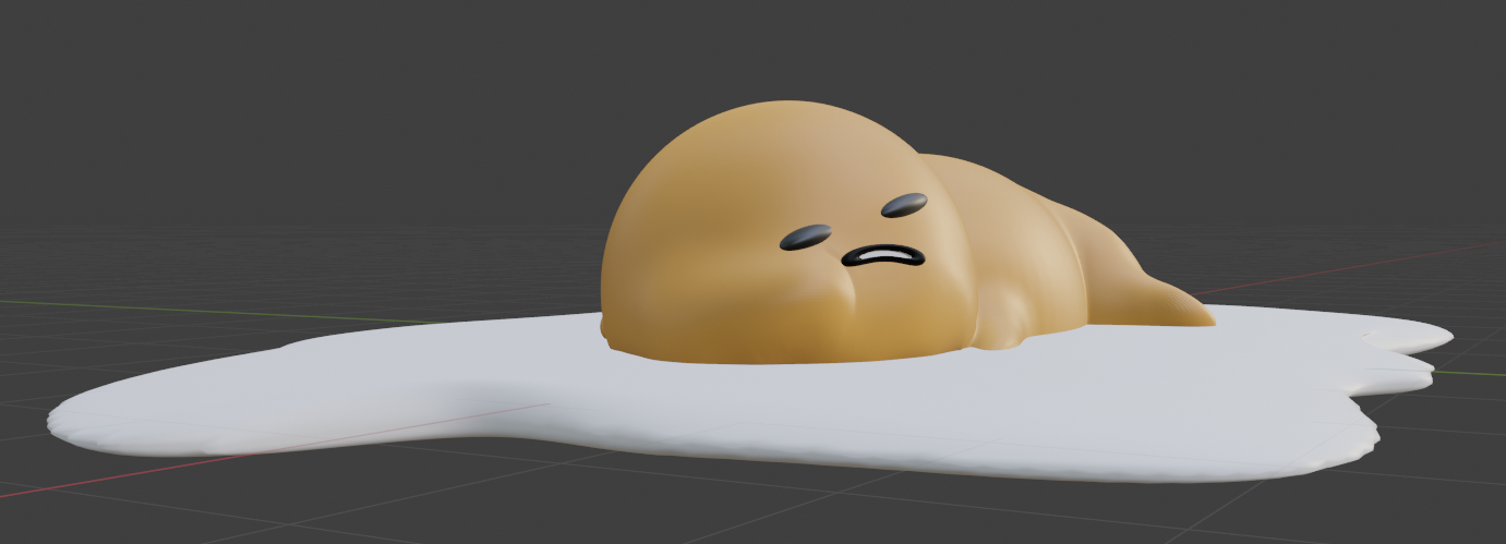 Free 3D file Gudetama lying Cute・3D print model to download・Cults