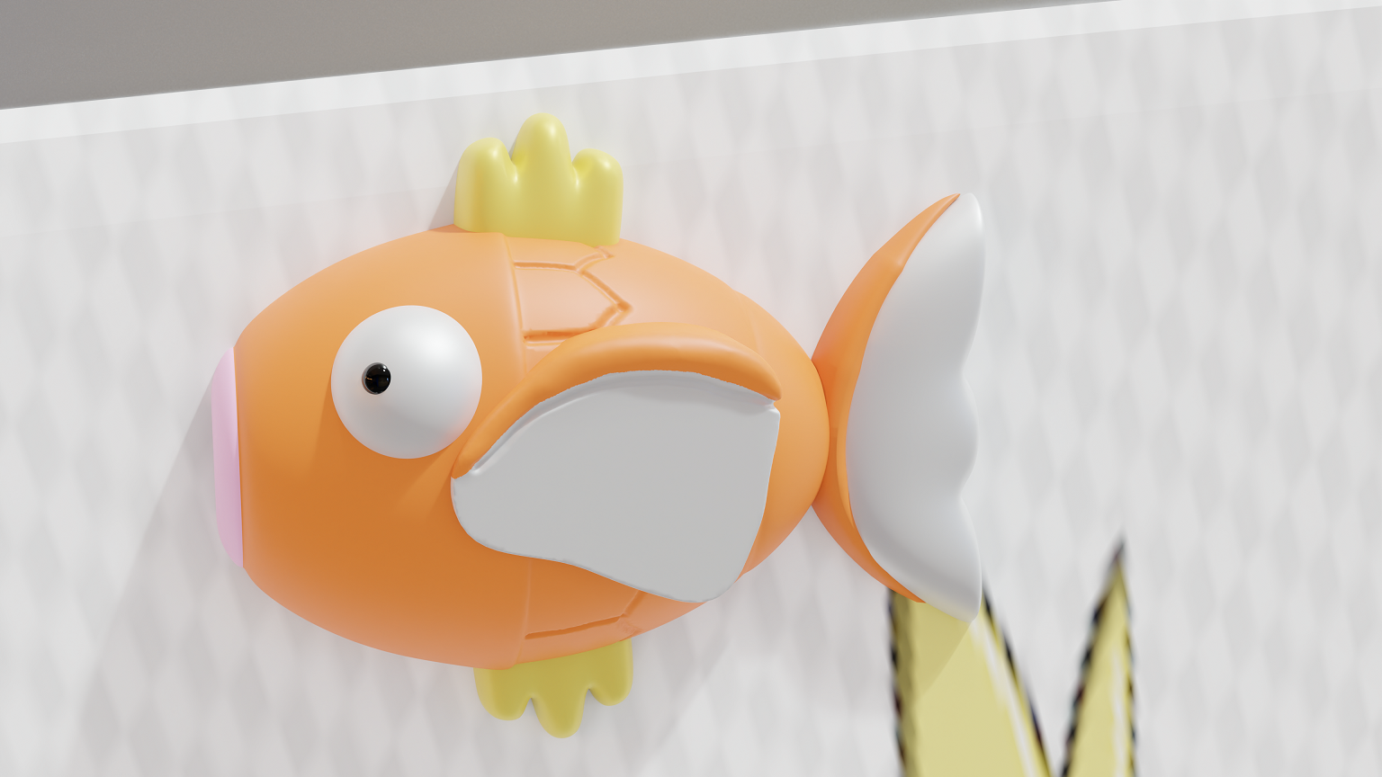 STL file Magikarp mold for keychain or magnet for cold porcelain・3D ...