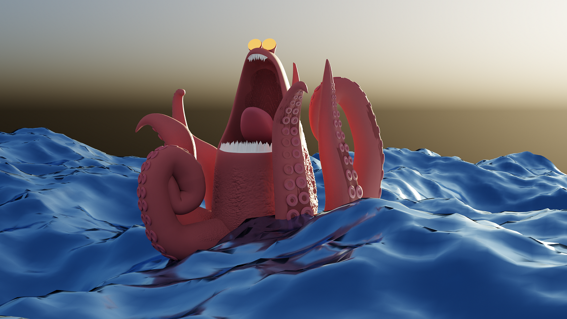 3D file Kraken cartoon・3D printable model to download・Cults