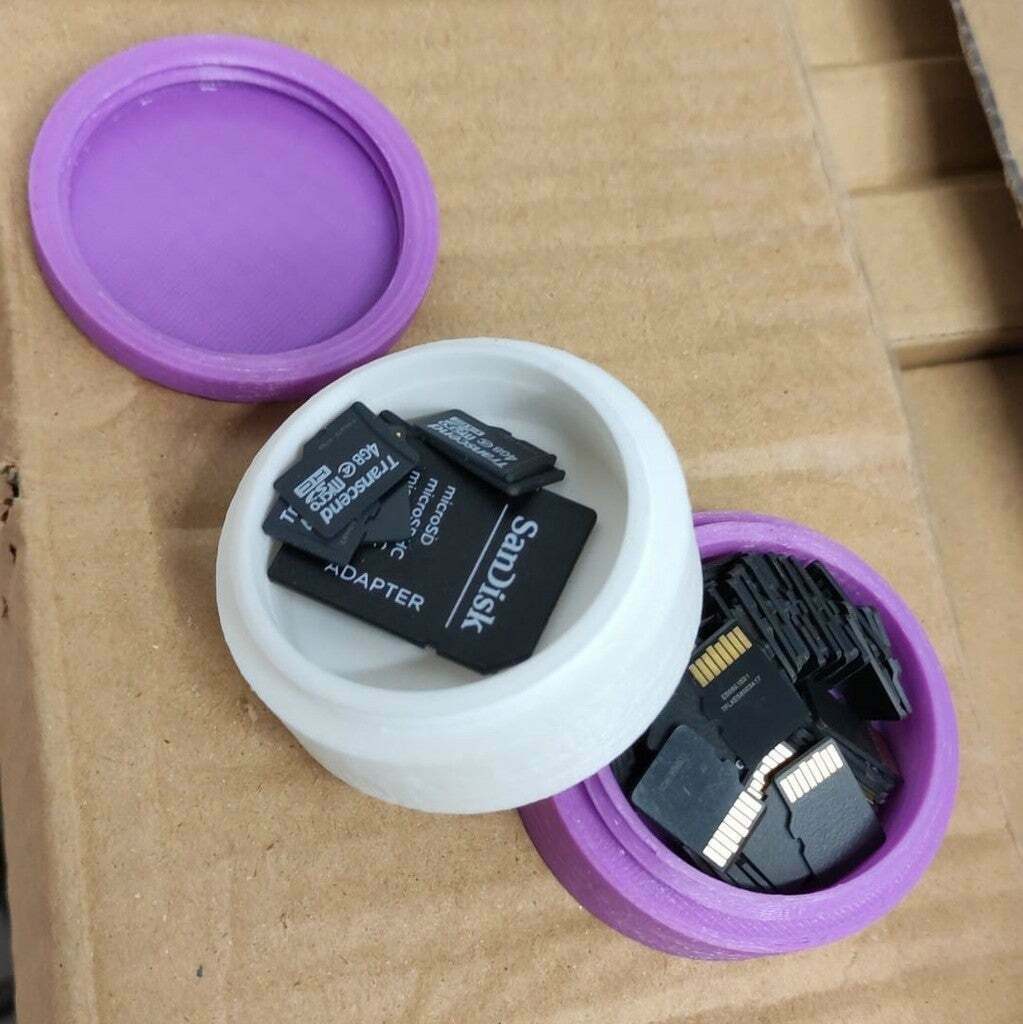 Free STL file Stack-able Screw Pot (SD Cards)・3D print object to ...