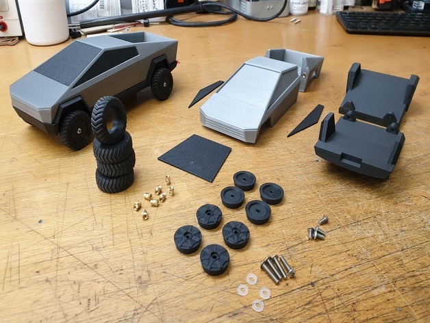Free 3D file Tesla Cybertruck 🔧・3D printer model to download・Cults