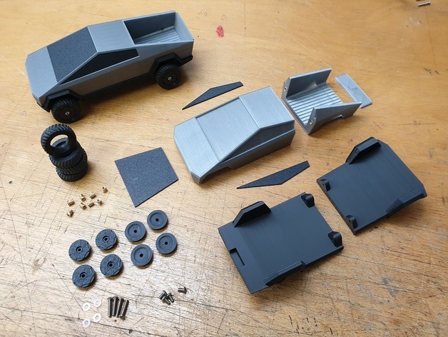 Free 3D file Tesla Cybertruck 🔧・3D printer model to download・Cults
