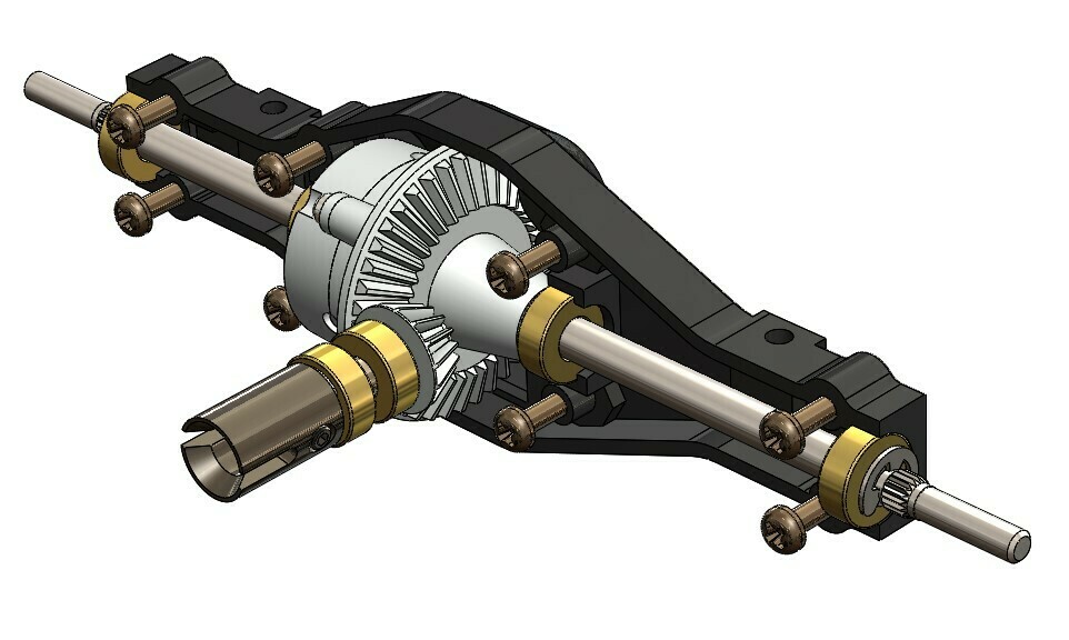 STL file RC DIFFERENTIAL 🎲・3D printing design to download・Cults