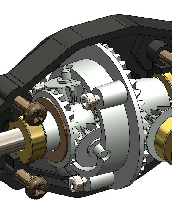 STL file RC DIFFERENTIAL 🎲・3D printing design to download・Cults