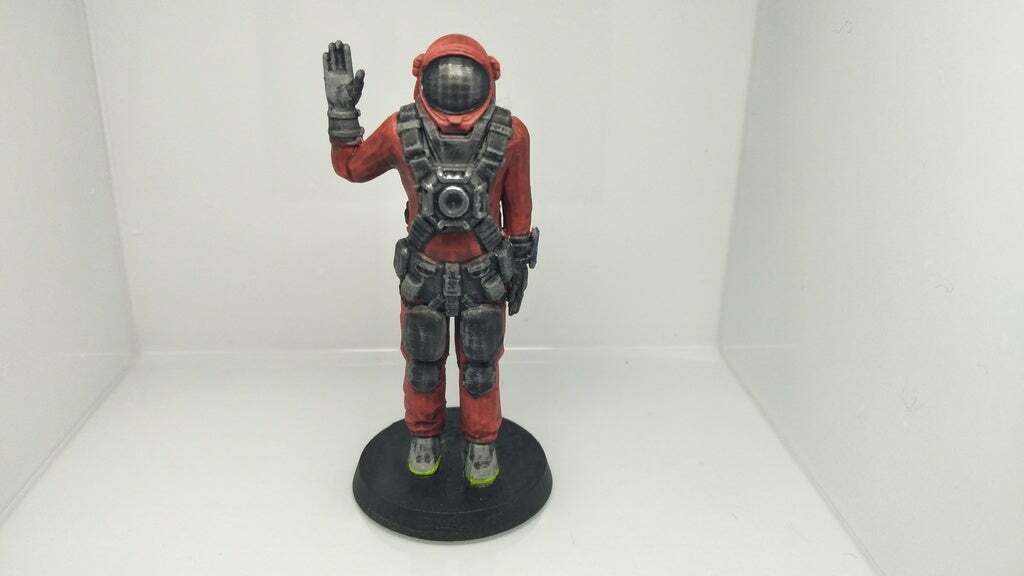 Free STL file Space Engineer Waving・3D printing idea to download・Cults
