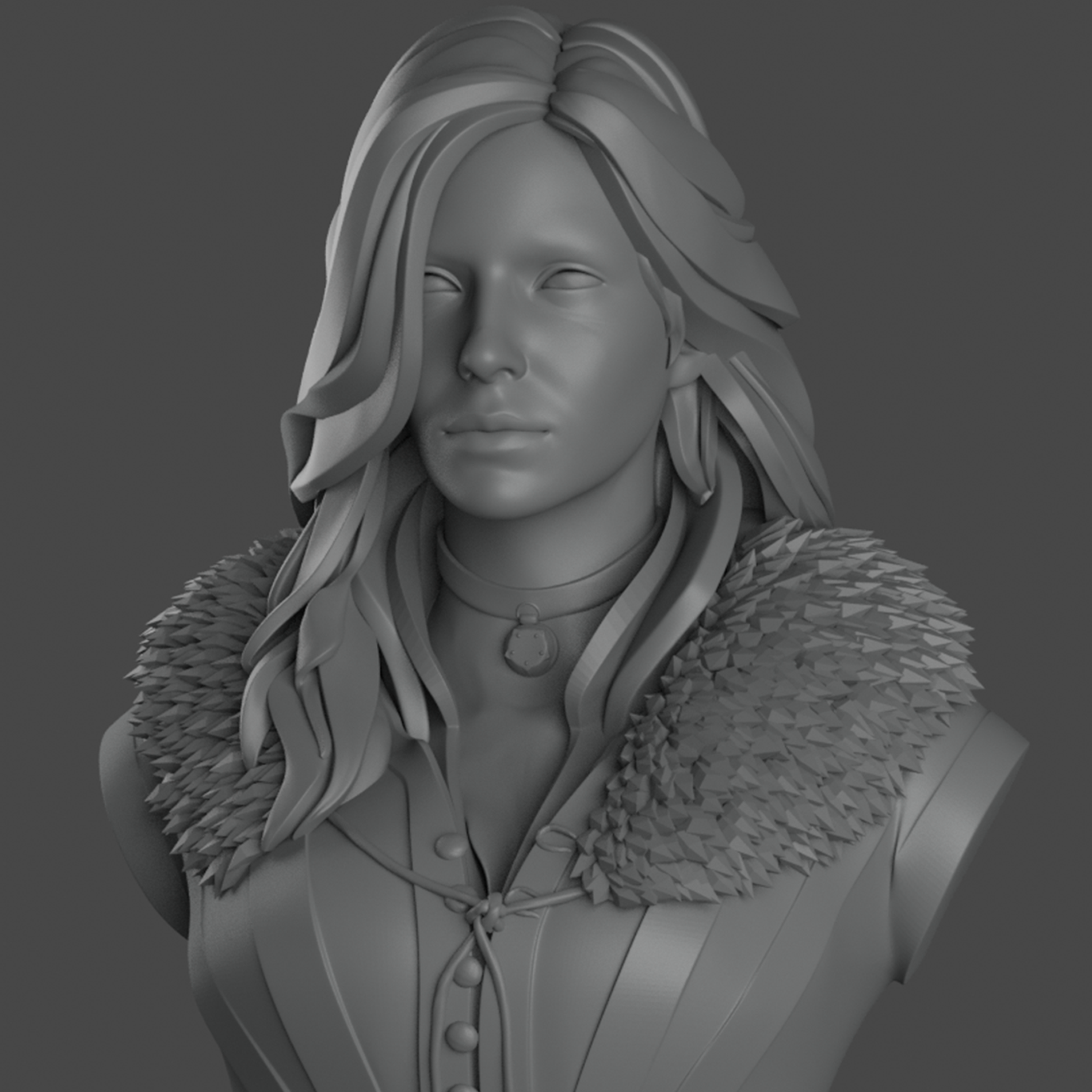 Файл STL YENNEFER WITCHER 3 BUST PRINT READY STL・Модель для загрузки и ...