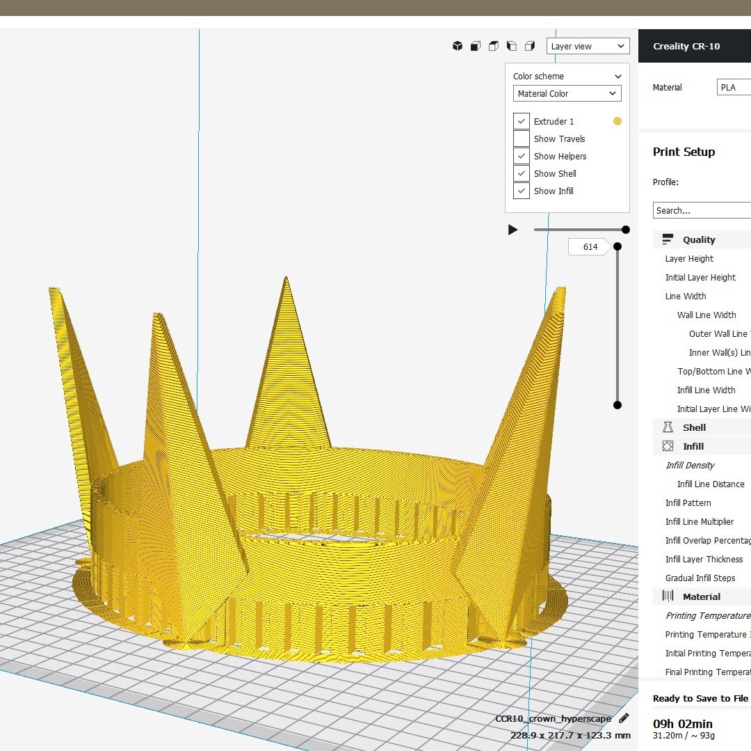 STL file HYPERSCAPE Crown・3D printing idea to download・Cults