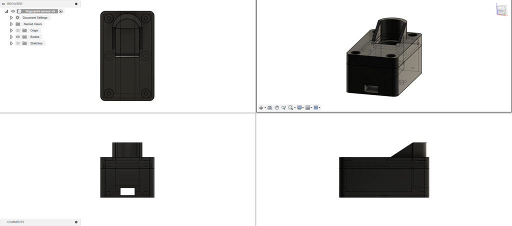 Free 3D file Fingerprint Sensor Case V2 📦・Template to download and 3D ...