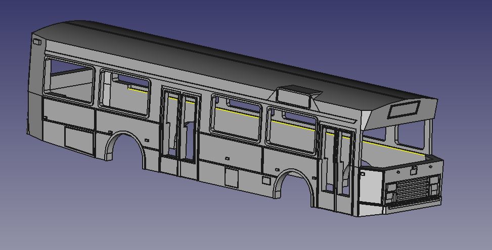 STL file BUS A120 HO rectangle headlight・Model to download and 3D print ...