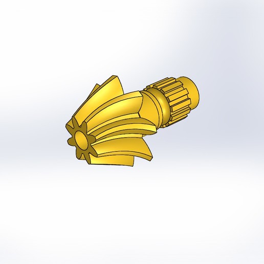 Download free STL file Helical Bevel Gear • 3D printer template ・ Cults