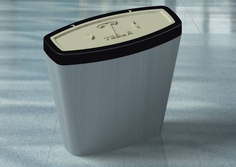 Free 3D file Trash Can - tesla logolu 🗑️・3D print design to download・Cults