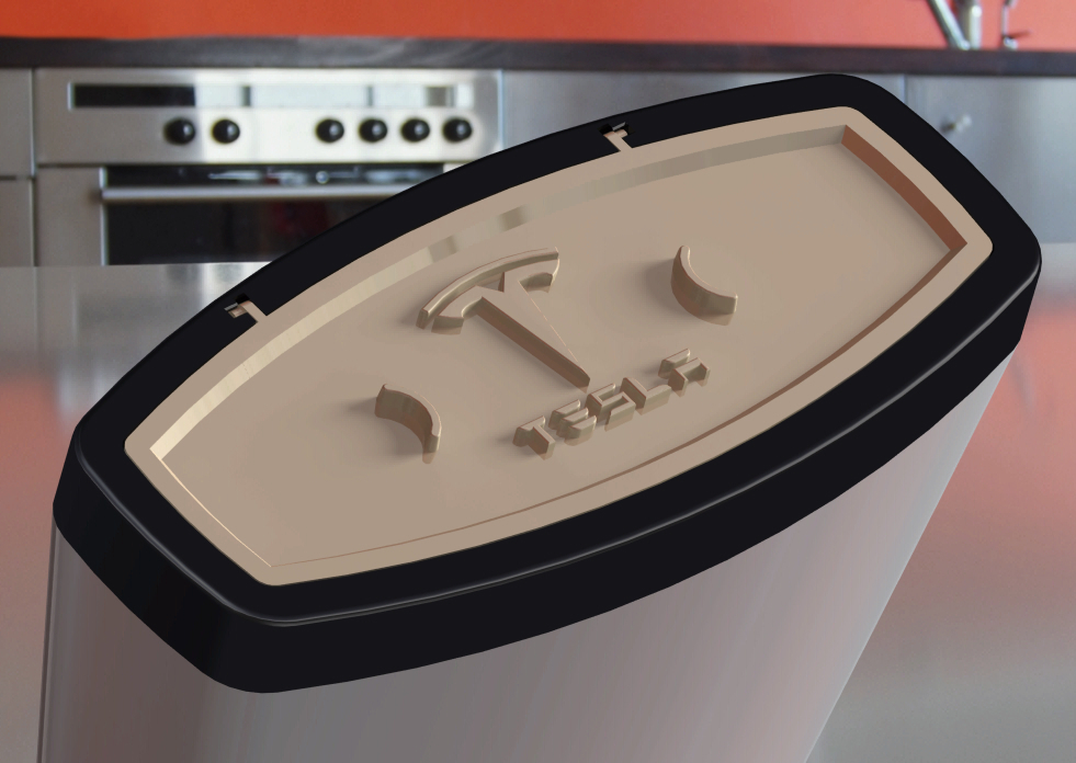 Free 3D file Trash Can - tesla logolu 🗑️・3D print design to download・Cults