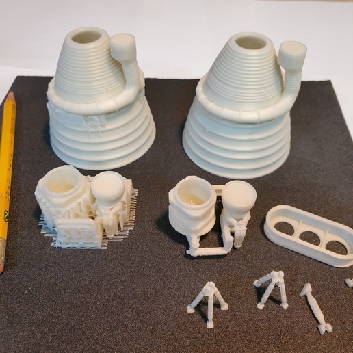 Download free STL file Apollo F1 Rocket Engine on Stand • 3D print ...