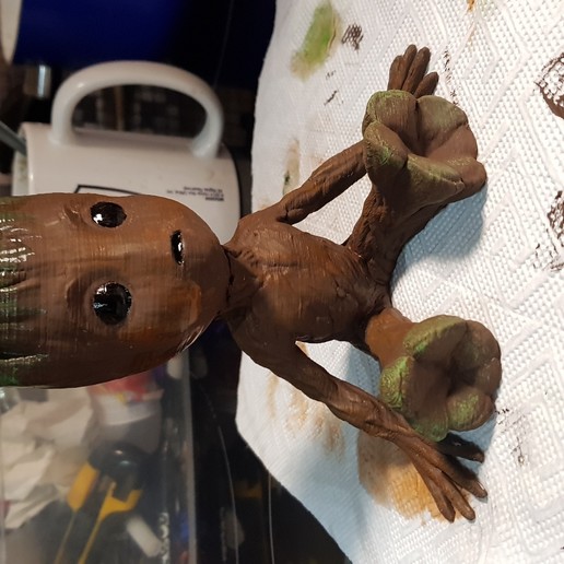 Download STL file Groot Figur sitzend • 3D print design ・ Cults