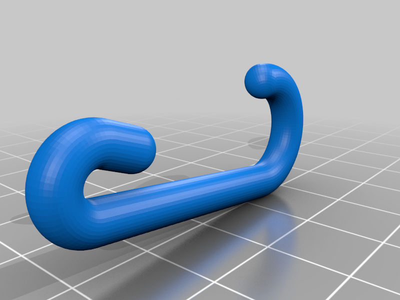Free 3D file Simple Hook for 3mm WireBasket・3D printing template to download・Cults
