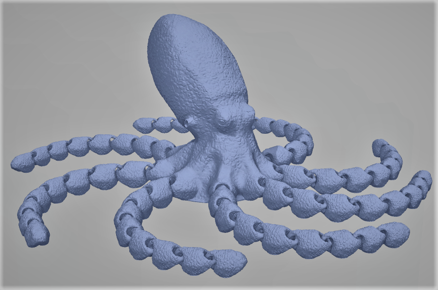 STL file Realistic Flexible Octopus・Model to download and 3D print・Cults