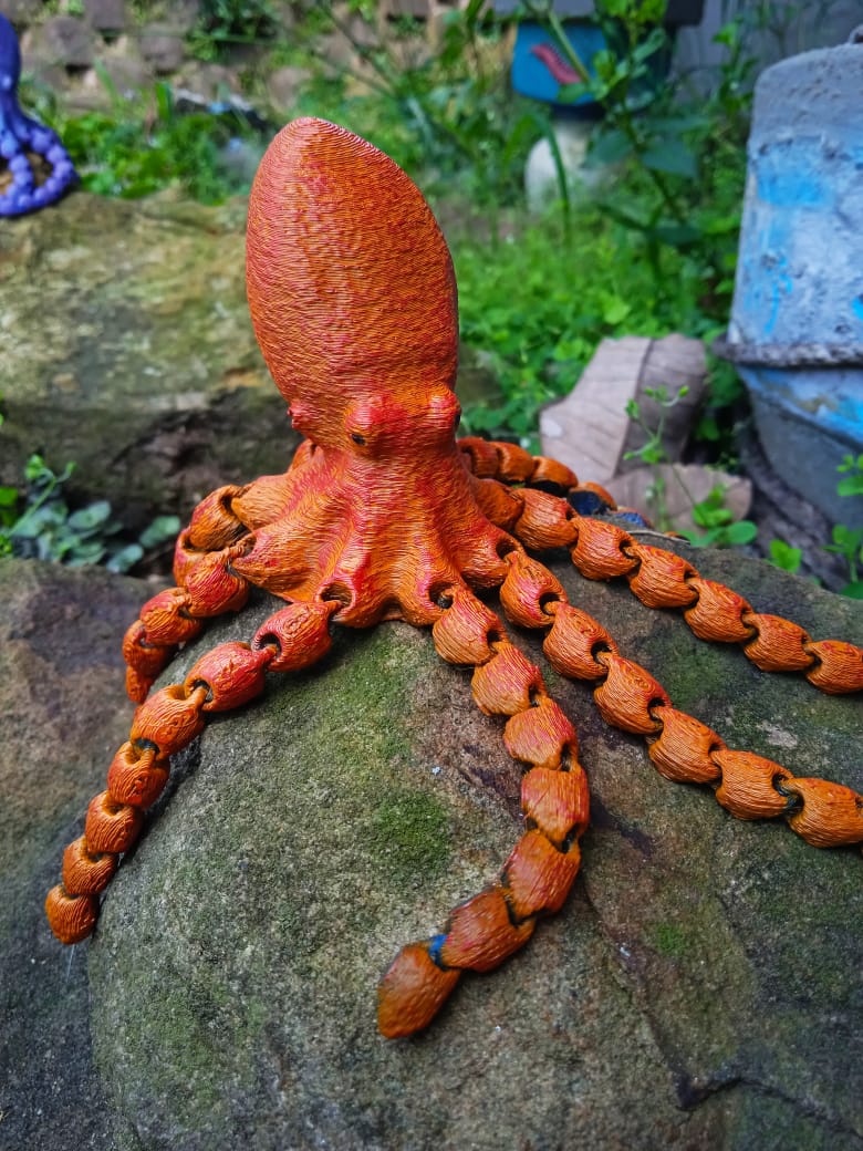 STL file Realistic Flexible Octopus・Model to download and 3D print・Cults