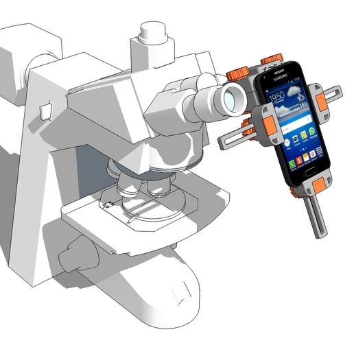 Download free 3D printer model Universal Smart Phone Microscope Mount ...