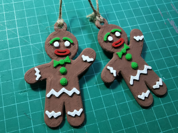 Free STL file Gingerbread Man Ornament 👨・3D printing design to download ...