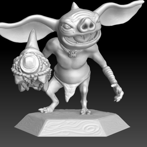 Download 3D printing designs The Legend of Zelda Bokoblin with ...