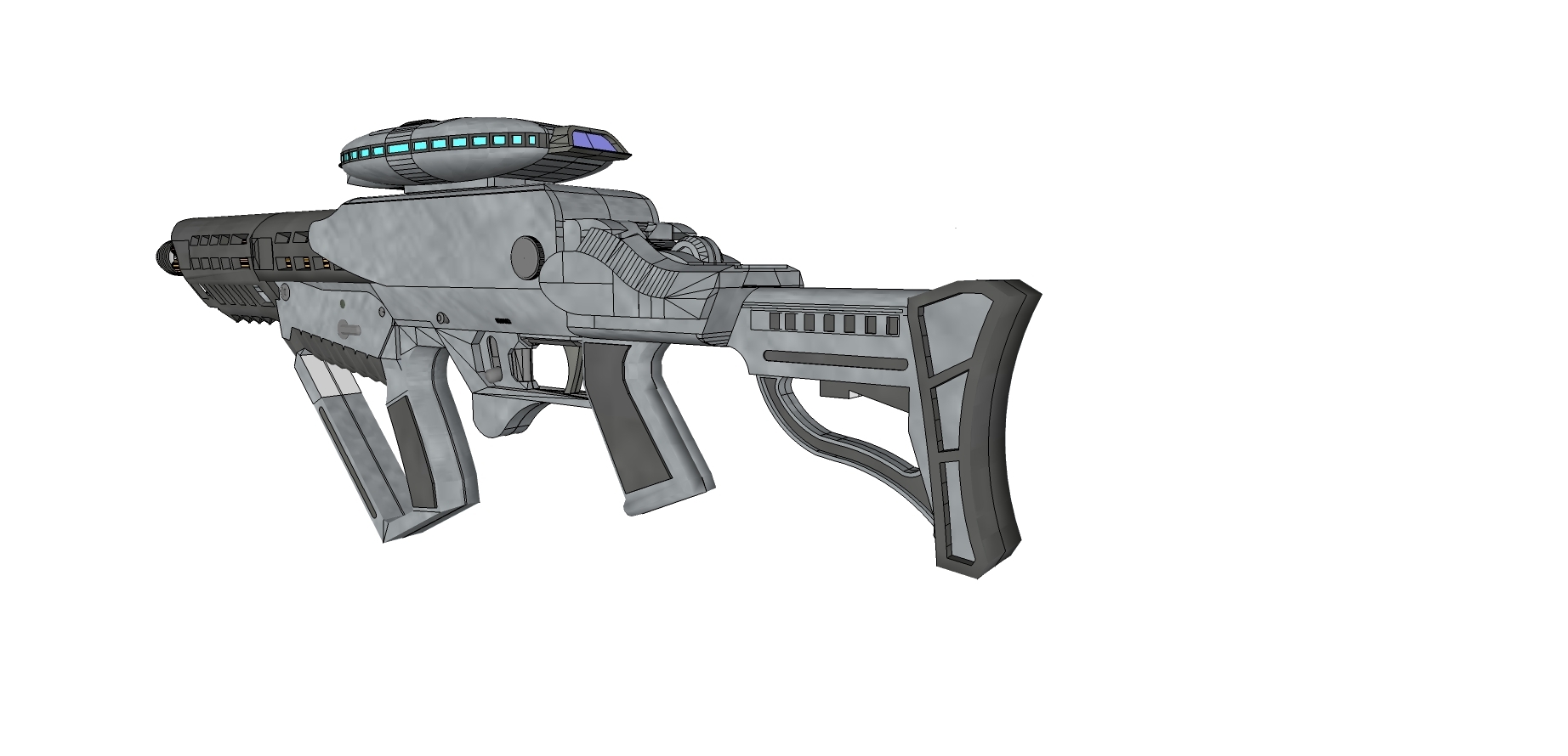 3D file SciFi BMS02R Phaser Rifle・3D printing model to download・Cults