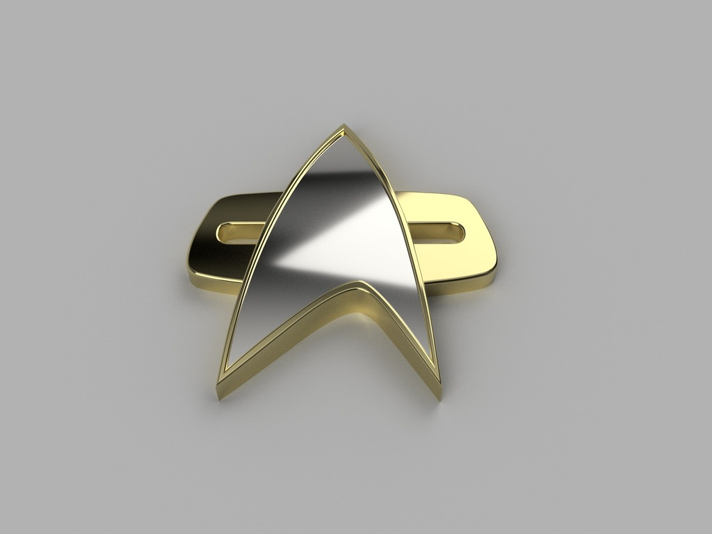 Free 3D file Voyager DS9 Comm Badge・3D print model to download・Cults