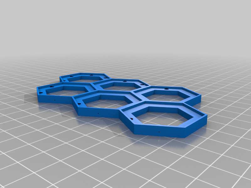 Free STL file MagHex compatible linked tiles with rotating bucky balls ...