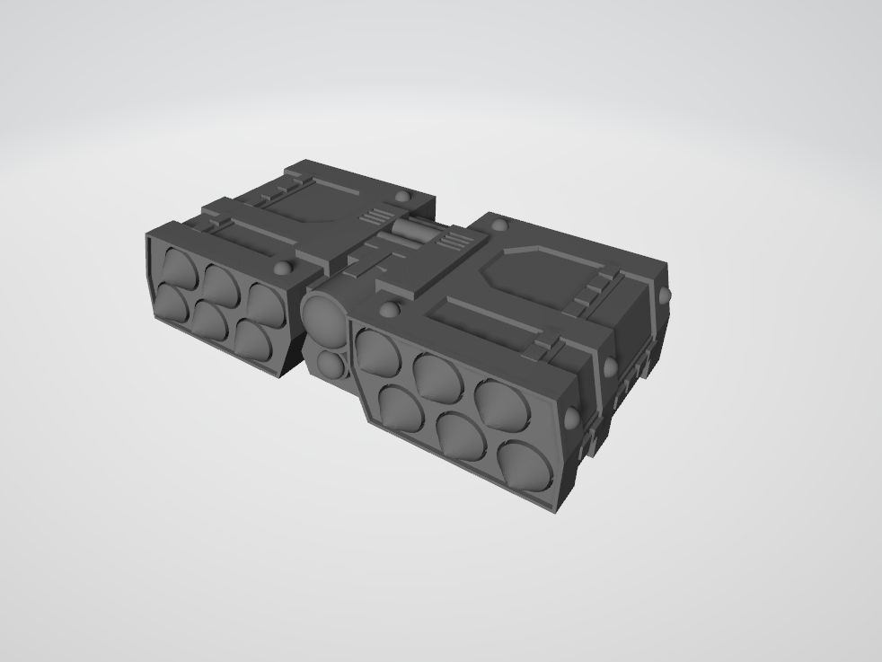 Free STL file Sci-Fi Missile Rack v2 💂・3D print design to download・Cults