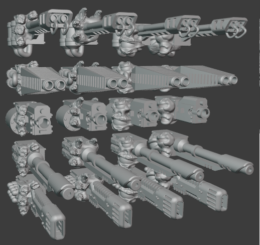 Free STL file corrupted vesarian forge pattern battletank・Object to ...