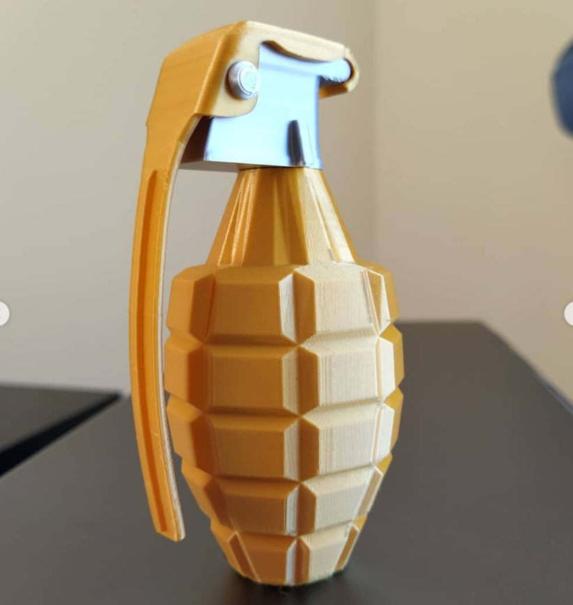 STL file Hand grenade・3D printer design to download・Cults