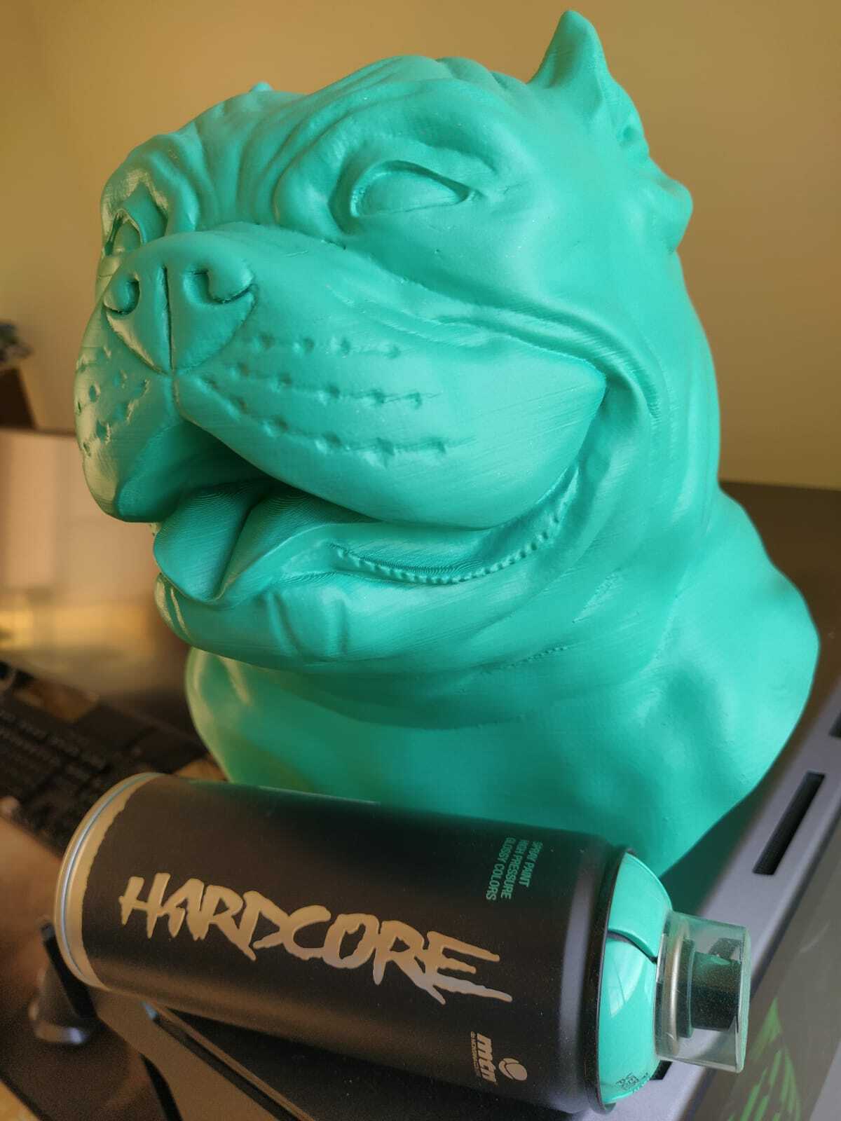 STL file American Bully Bust・3D printing design to download・Cults
